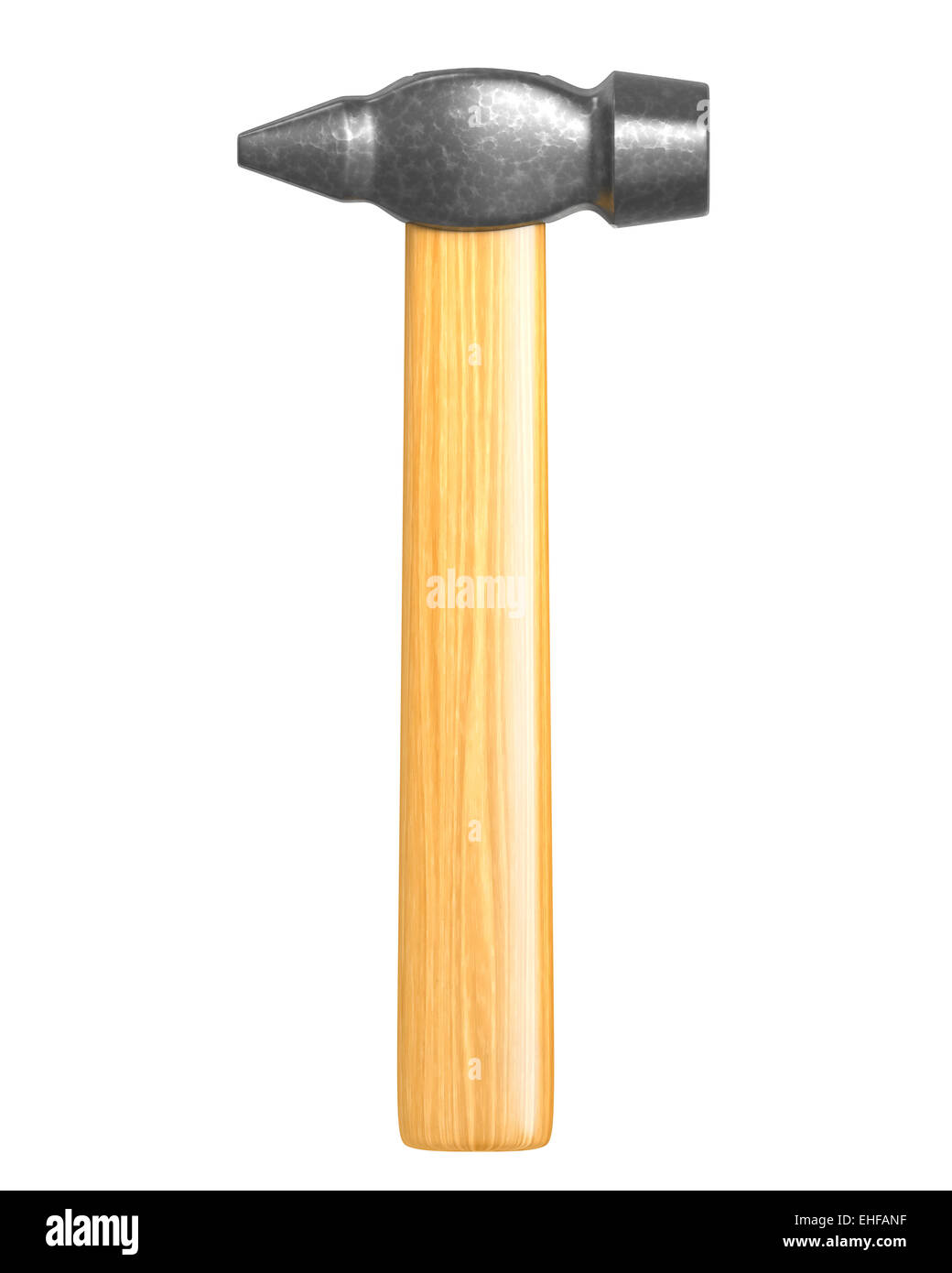 Classic hammer isolated, frontal view Stock Photo - Alamy