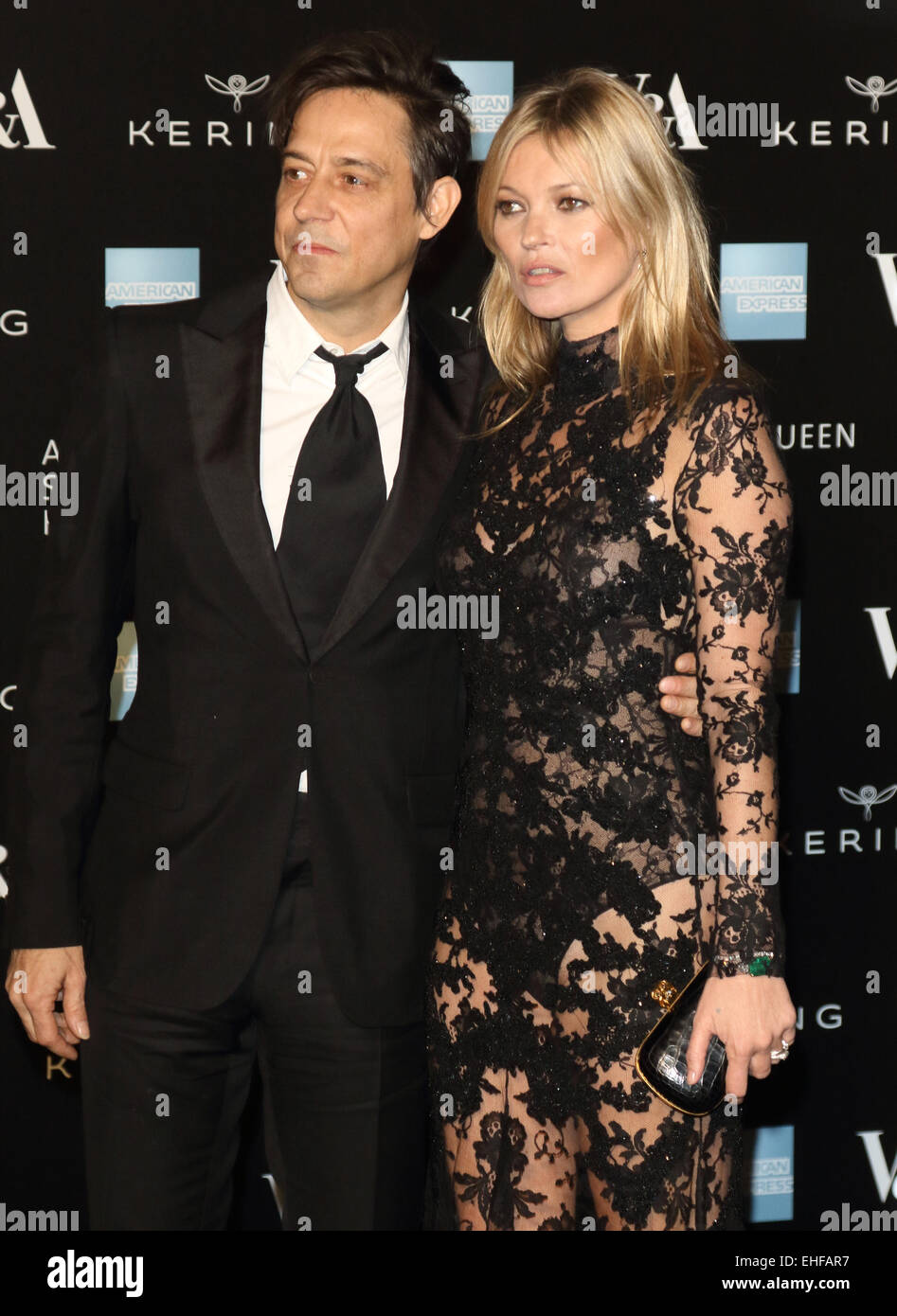 London. UK. Kate Moss and Jamie Hince at Alexander McQueen: Savage ...