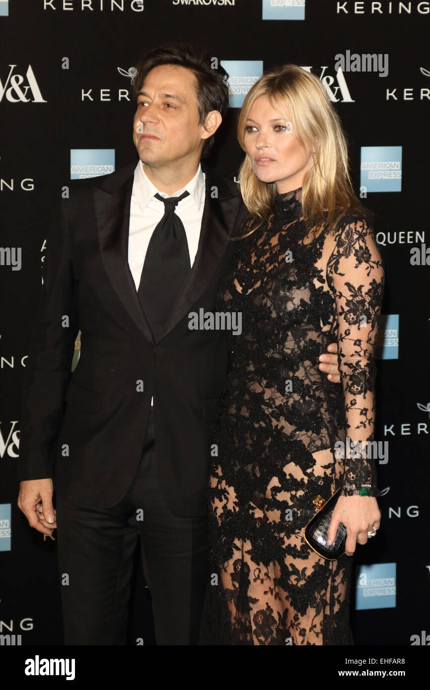 London. UK. Kate Moss and Jamie Hince at Alexander McQueen: Savage ...