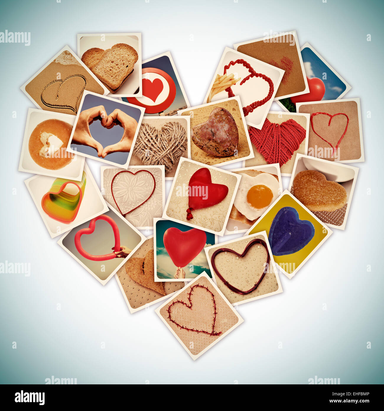 a collage of different snapshots of hearts and heart-shaped things ...