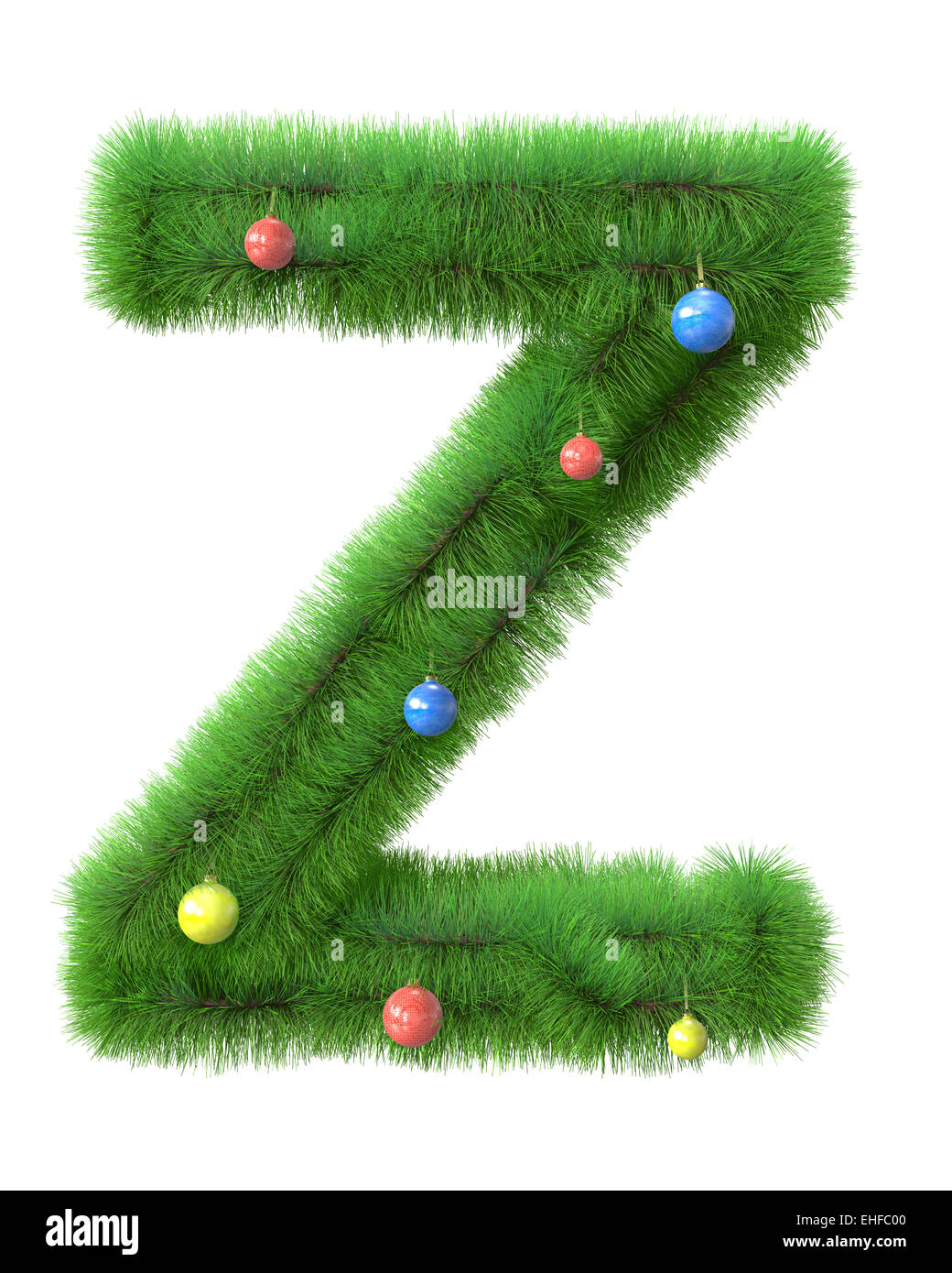 Christmas pine tree leaves snow Cut Out Stock Images & Pictures - Alamy