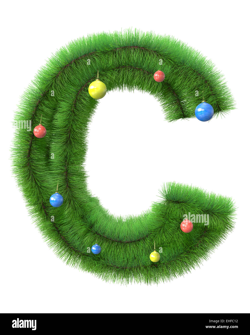 Christmas alphabet letter c hi-res stock photography and images - Alamy