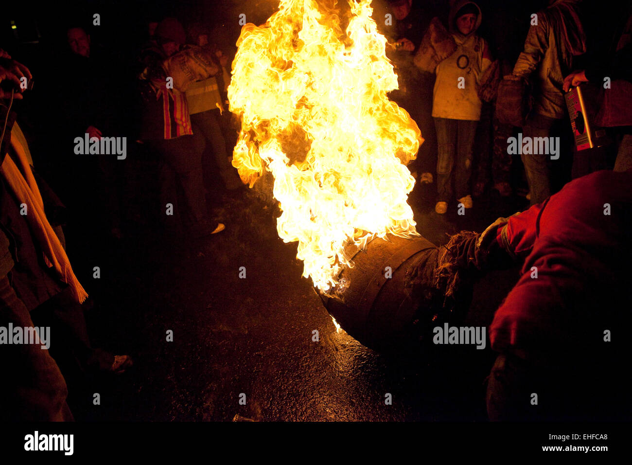 Rolling Of The Tar Barrels High Resolution Stock Photography and Images ...