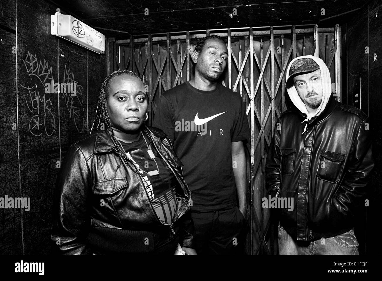 Portrait of Warrior Queen Flowdan and The Bug in London Stock Photo - Alamy