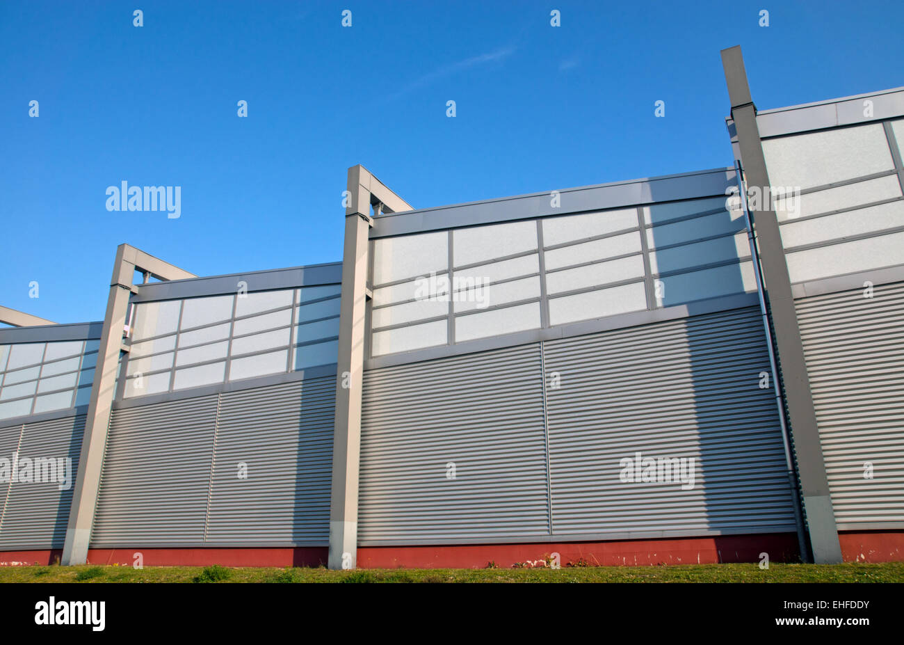 Modern facade of an industrial building Stock Photo - Alamy