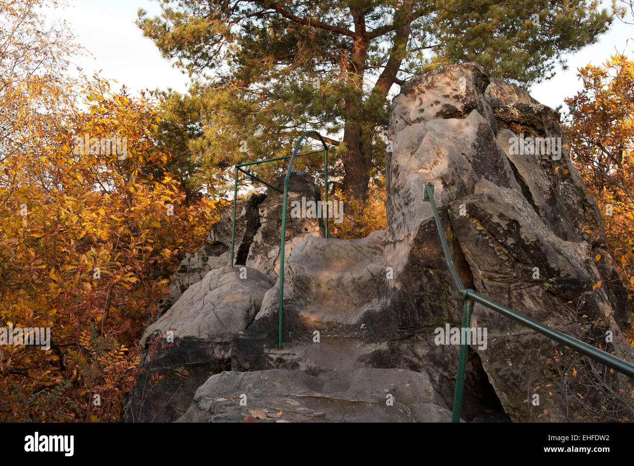 hike the Devil's staircase wall Stock Photo - Alamy