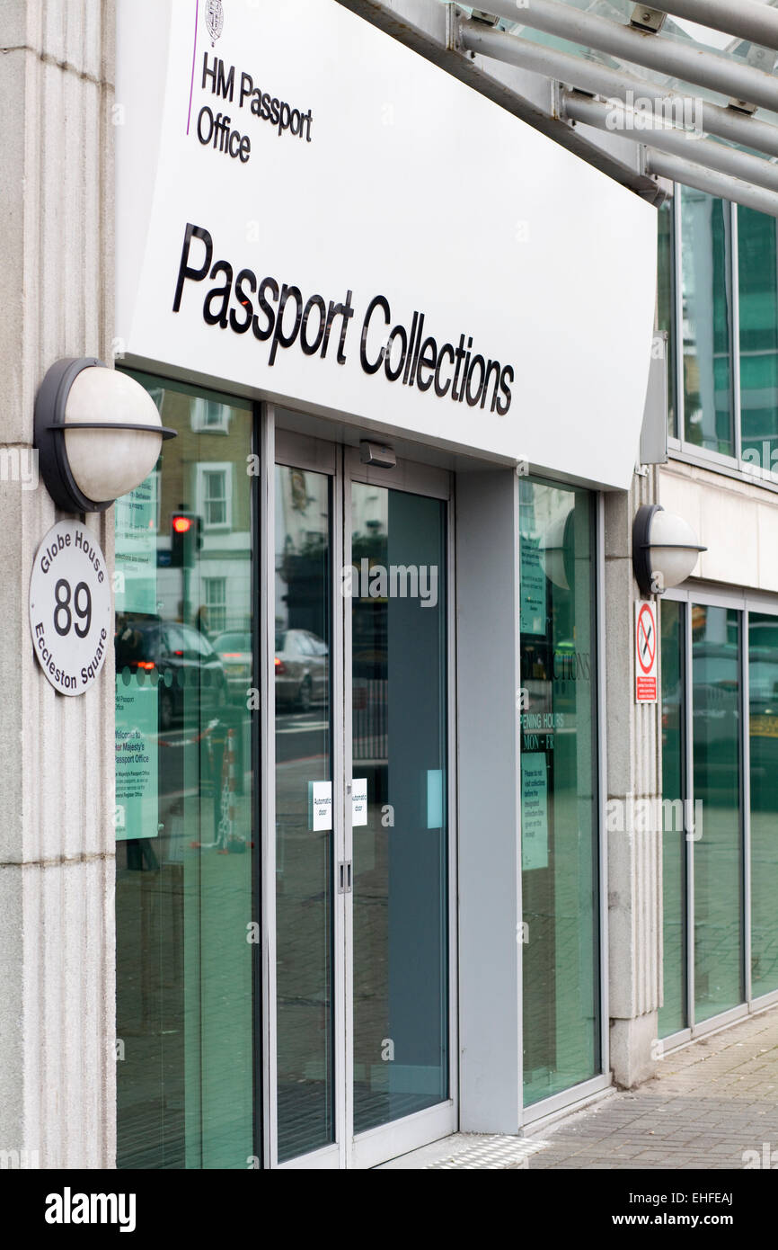 Singage outside the Identity and Passport Service Building Stock Photo ...