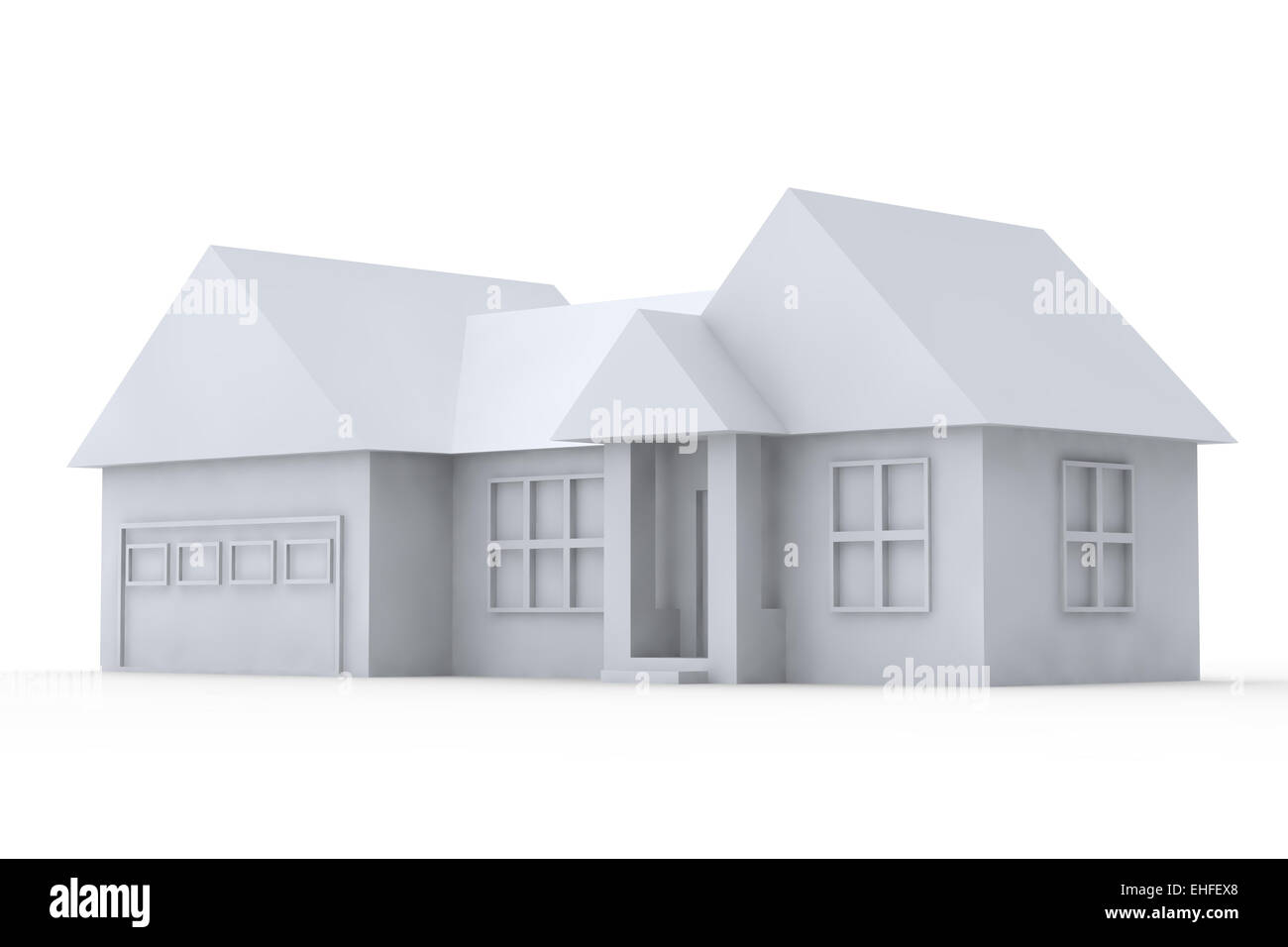 Simple Style house 3d render Stock Photo - Alamy