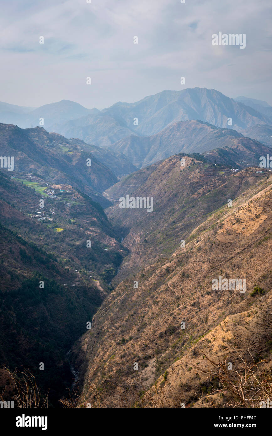 Himalayan foothills near Shimla, Himachal Pradesh, India Stock Photo ...