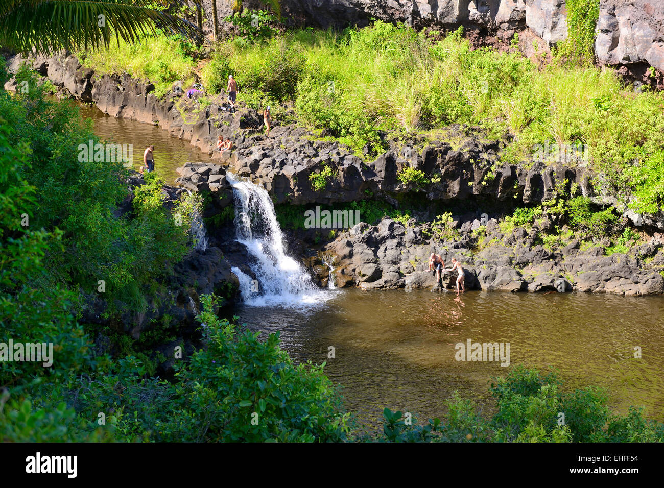 Ohe'o Gulch in Haleakala National Park, Maui, Hawaii, USA Stock Photo ...