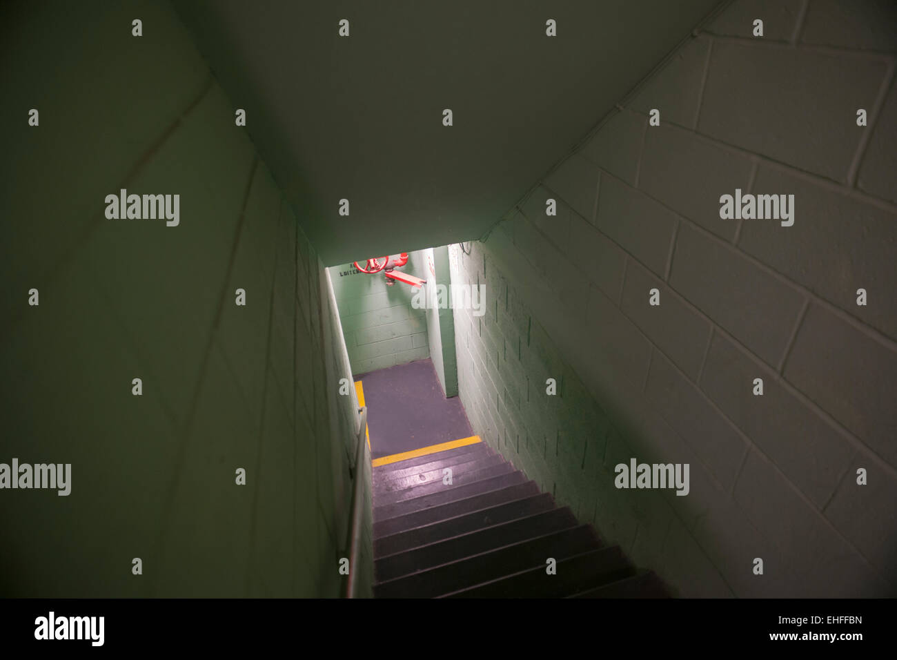 Exit down stairs hi-res stock photography and images - Alamy