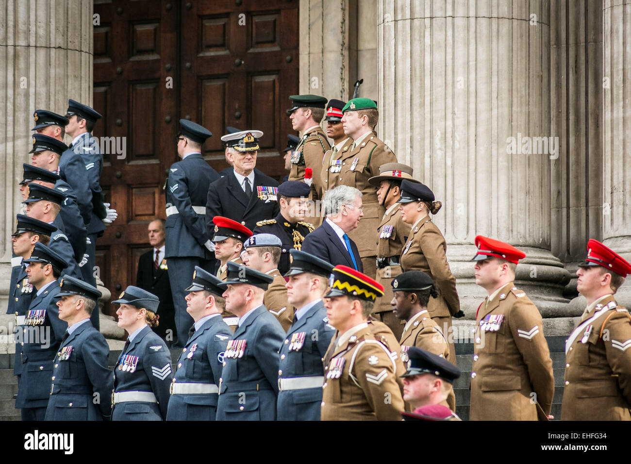 London, UK. 13th March, 2015. Michael Fallon MP attends the Afghanistan ...
