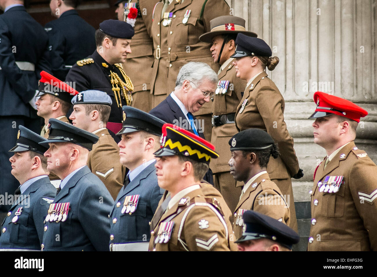 London, UK. 13th March, 2015. Michael Fallon MP attends the Afghanistan ...