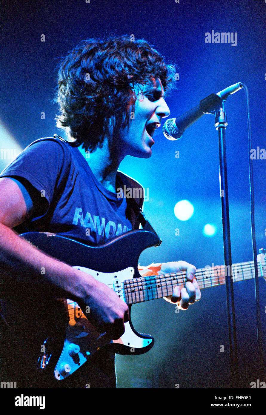 The Rapture on stage Stock Photo - Alamy