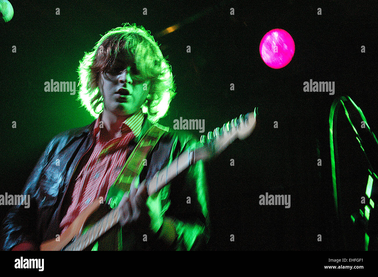 The Zutons performing on stage Stock Photo - Alamy