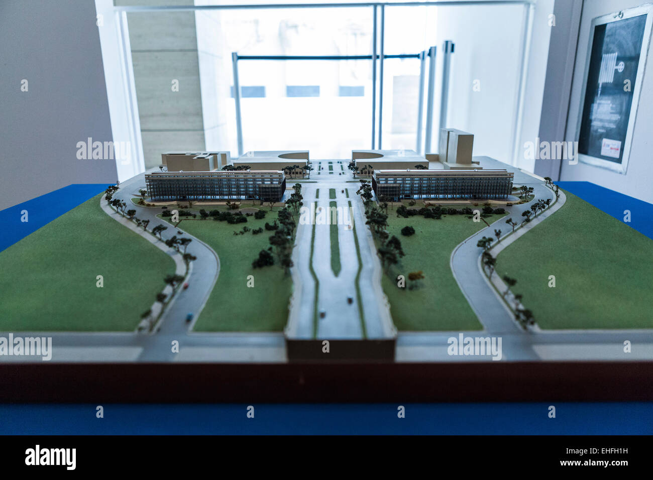 Architect's model of the E42 EUR area in Rome Stock Photo - Alamy