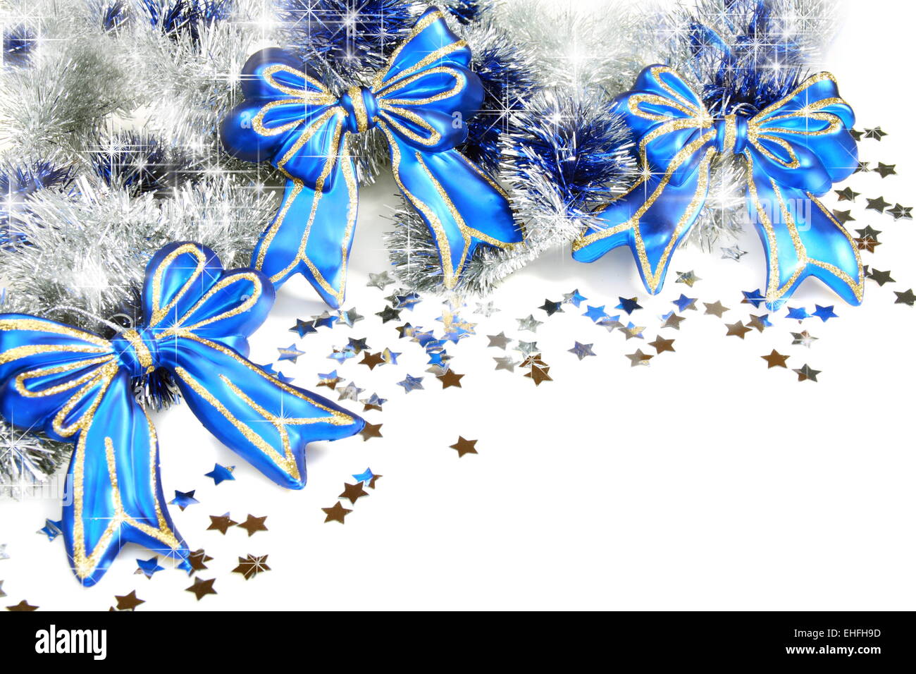 Blue ribbons decor hi-res stock photography and images - Alamy