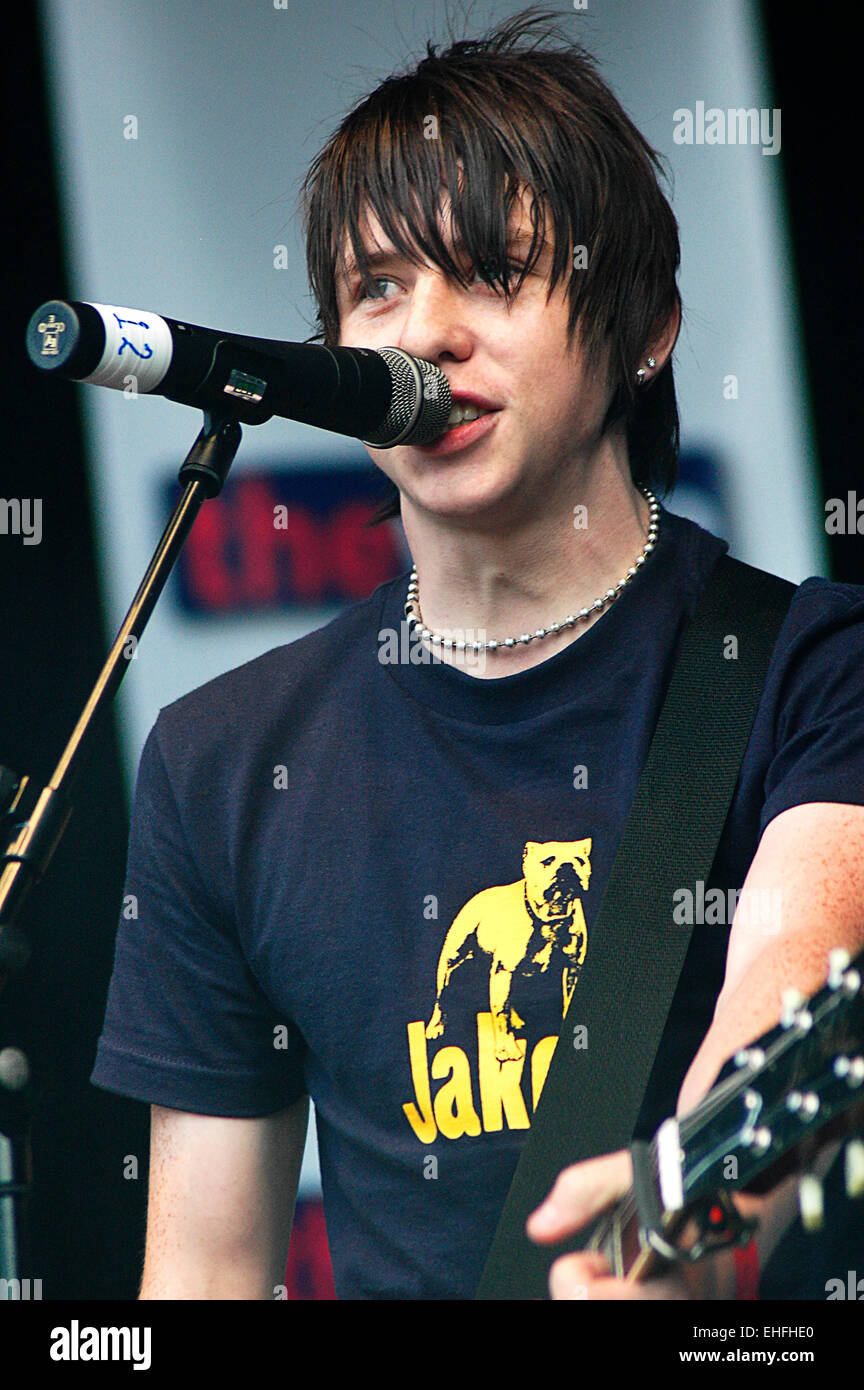 Danny from McFly performing Stock Photo - Alamy