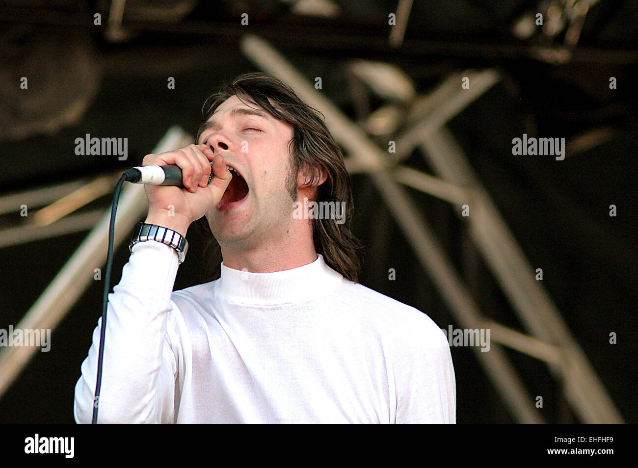 Kasabian on stage hi-res stock photography and images - Alamy