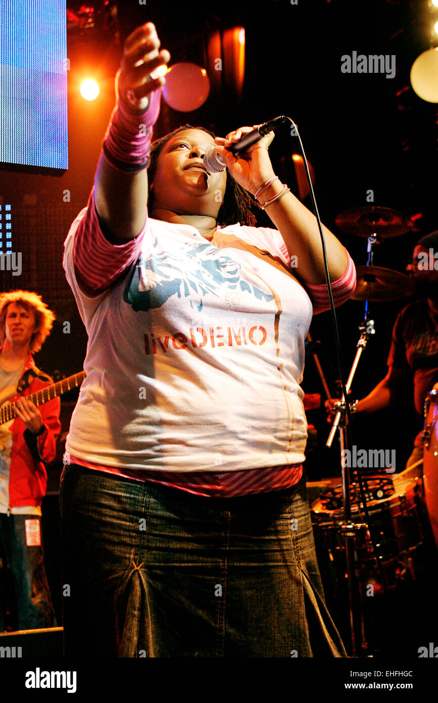 Eska singing live at Hero2Hero gig at the Shepherds Bush Empire London ...