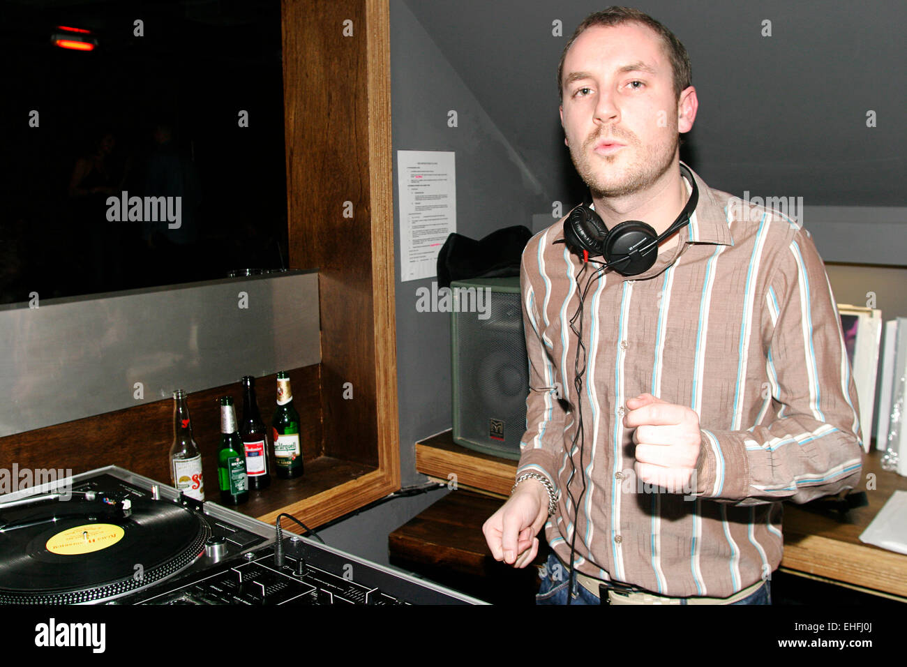 DJ at Human Zoo at Industry in Shoreditch Stock Photo - Alamy