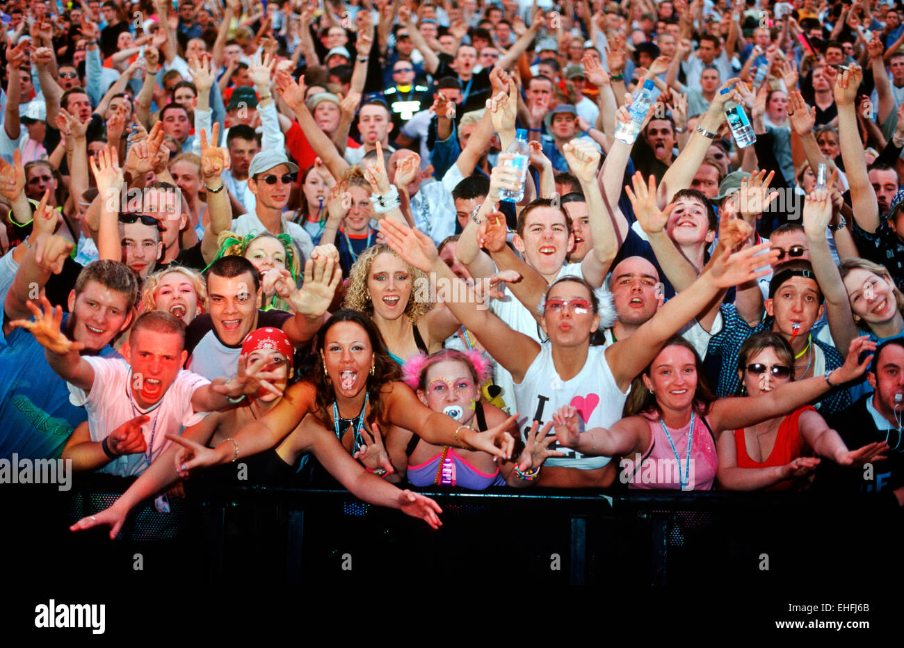 Crowd at Creamfields festival Stock Photo - Alamy