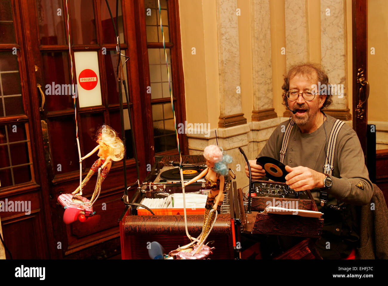 DJ in foyer at Adventures in the Beetroot Field at Koko's in Camden ...