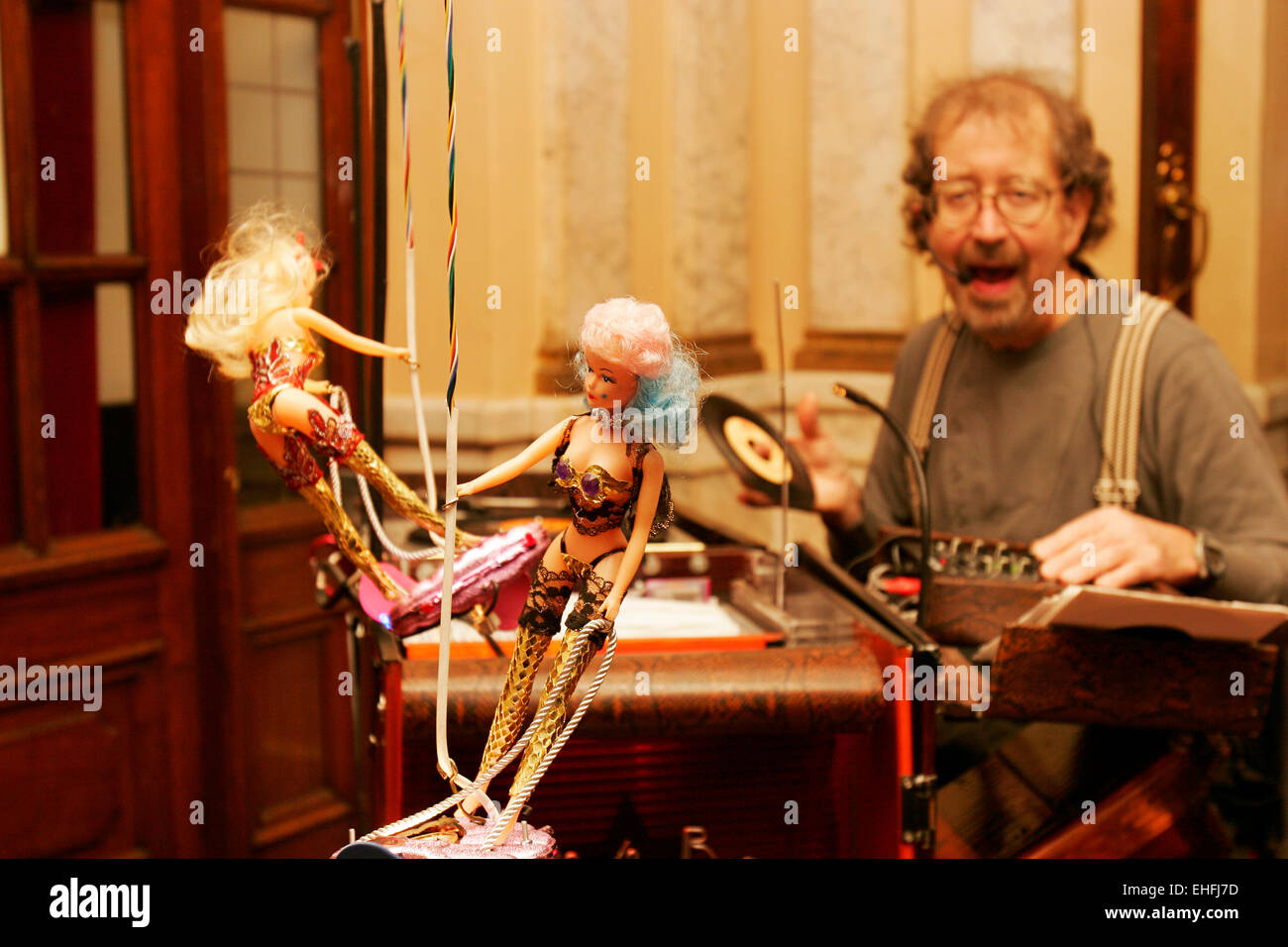 DJ in foyer at Adventures in the Beetroot Field at Koko's in Camden ...