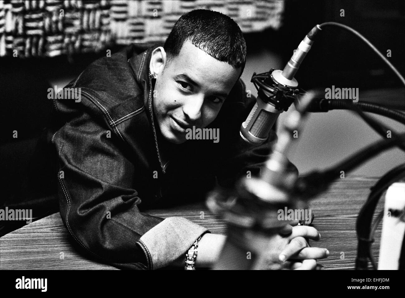 Daddy Yankee on a radio show in San Juan Puerto Rico Stock Photo - Alamy