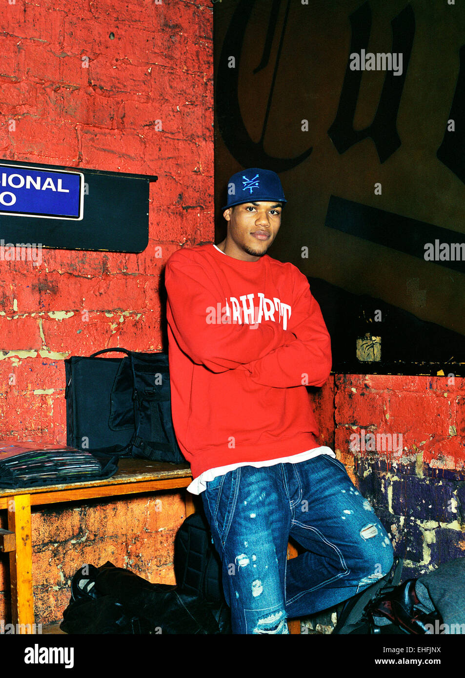 Portrait of El Morena at Bar Rumba London Stock Photo - Alamy