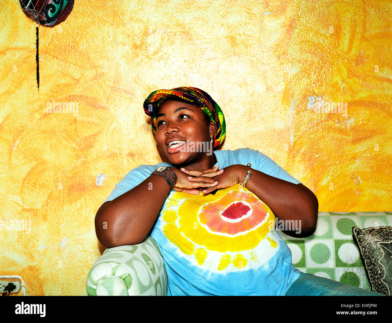 Portrait of Connie singer in Kingston Jamaica Stock Photo - Alamy