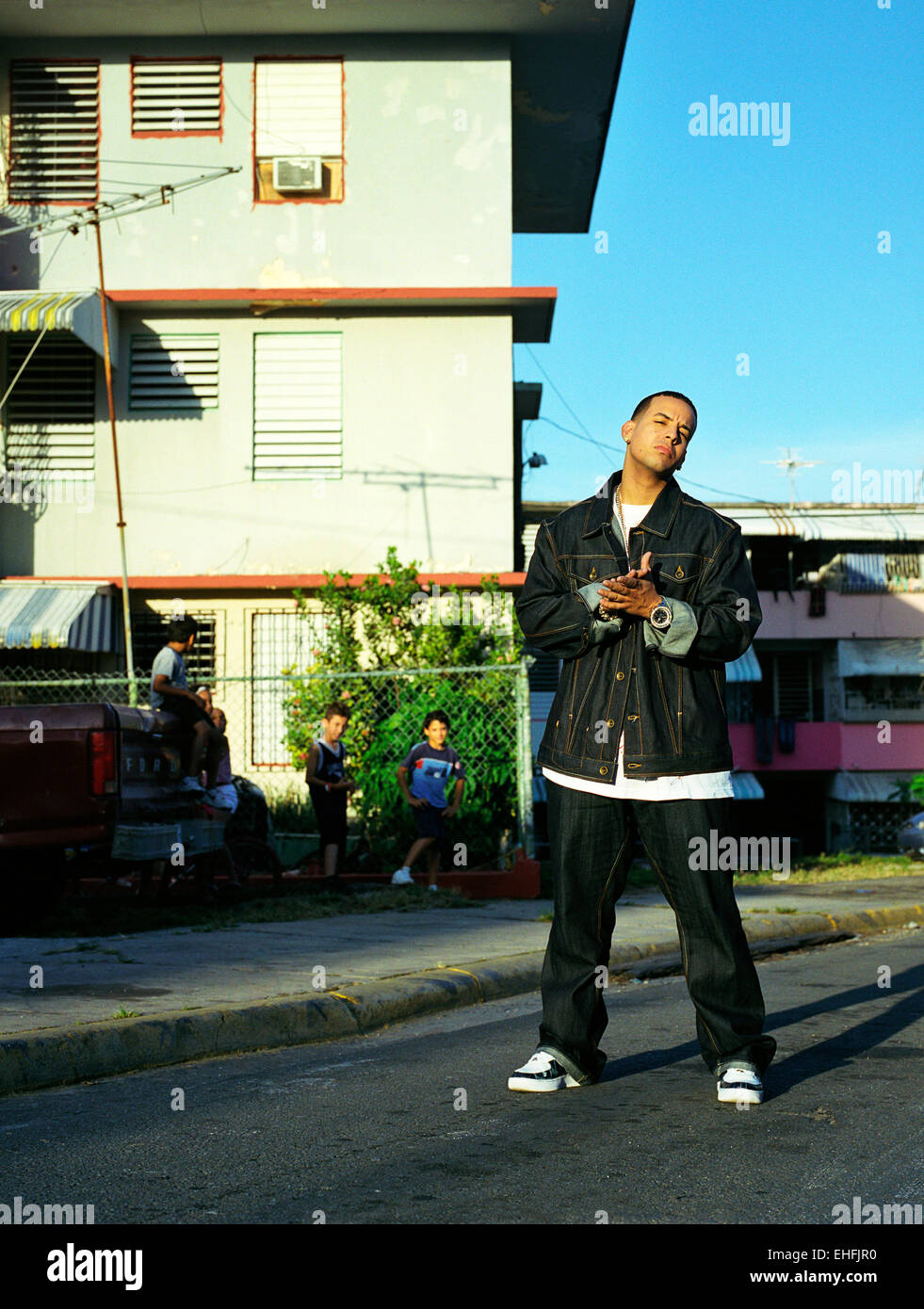 Portrait of Daddy Yankee in Villa Kennedy Puerto Rico Stock Photo - Alamy