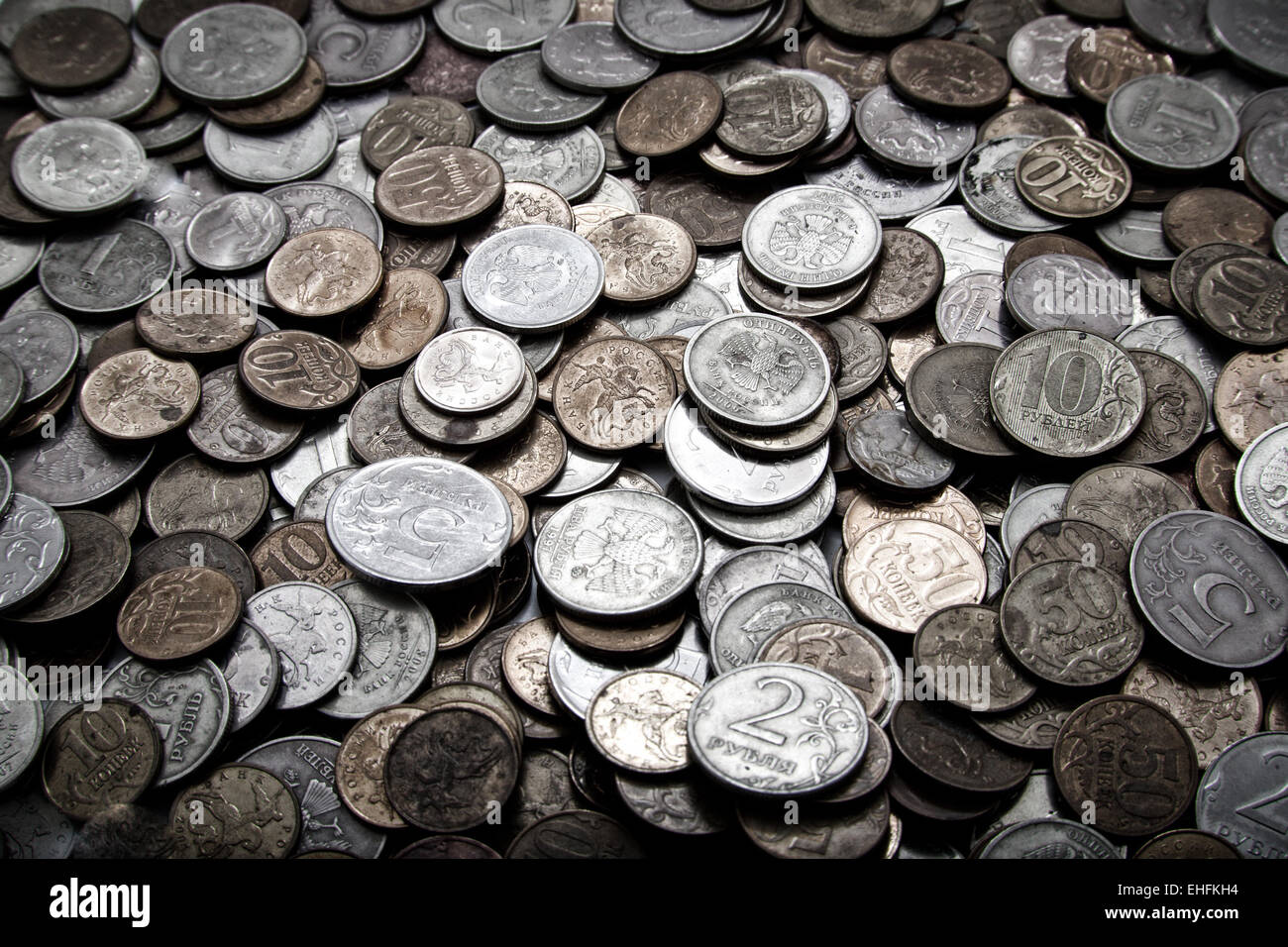 Russian small coins hi-res stock photography and images - Alamy