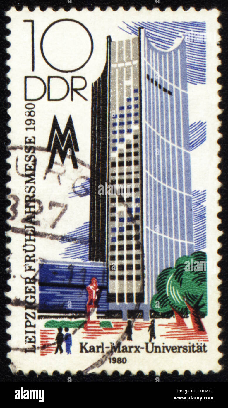 GDR - CIRCA 1980: a stamp printed in GDR (East Germany Stock Photo - Alamy