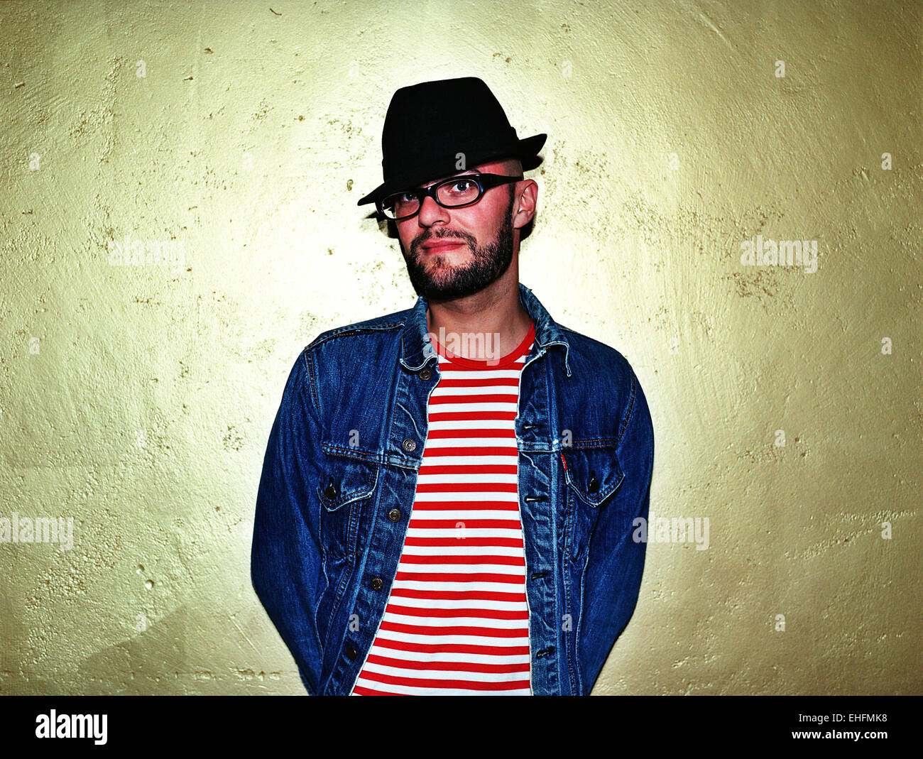 Portrait of DJ Justin Robertson Stock Photo - Alamy