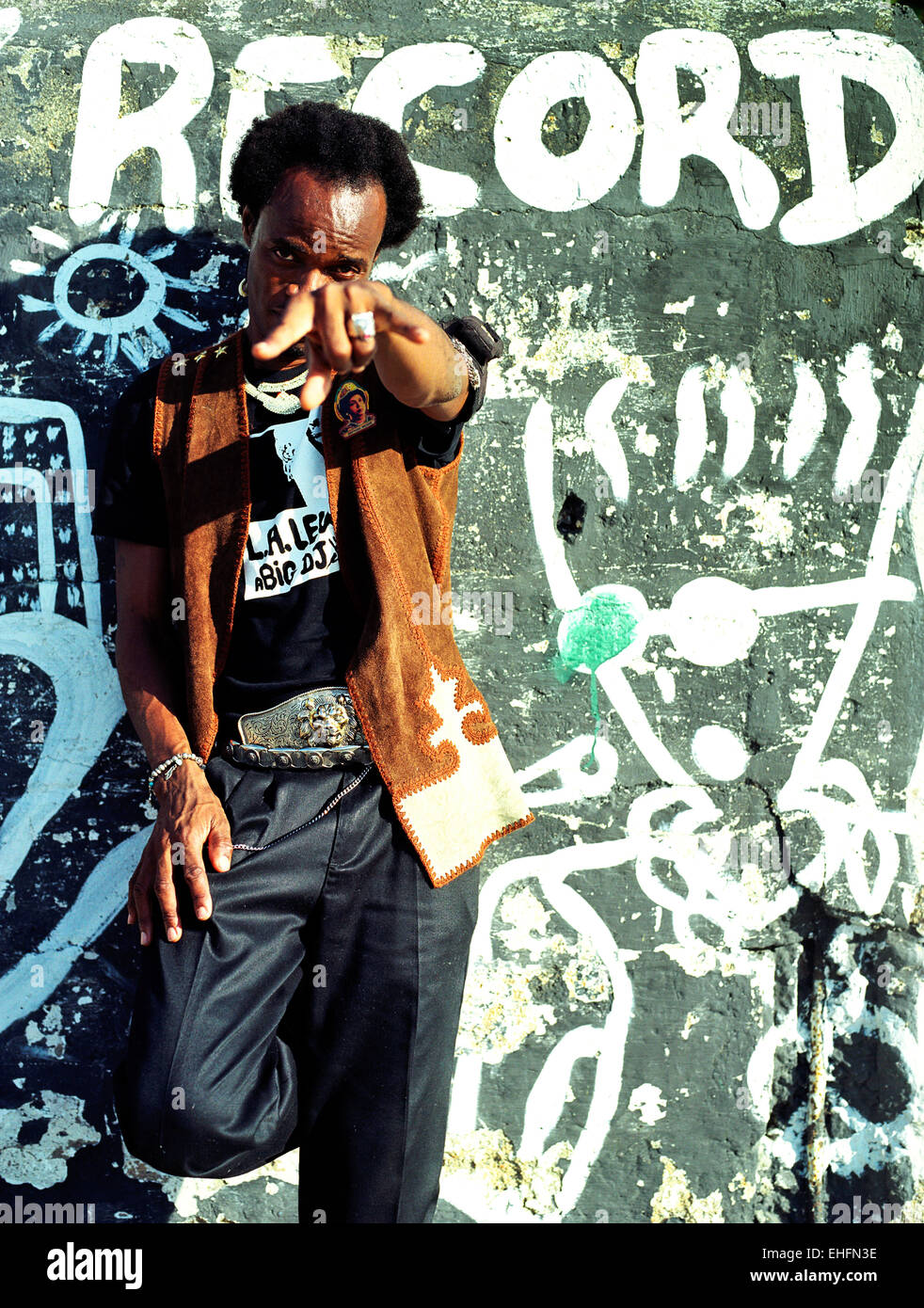 Portrait of LA Lewis in Trenchtown Kingston Jamaica Stock Photo - Alamy