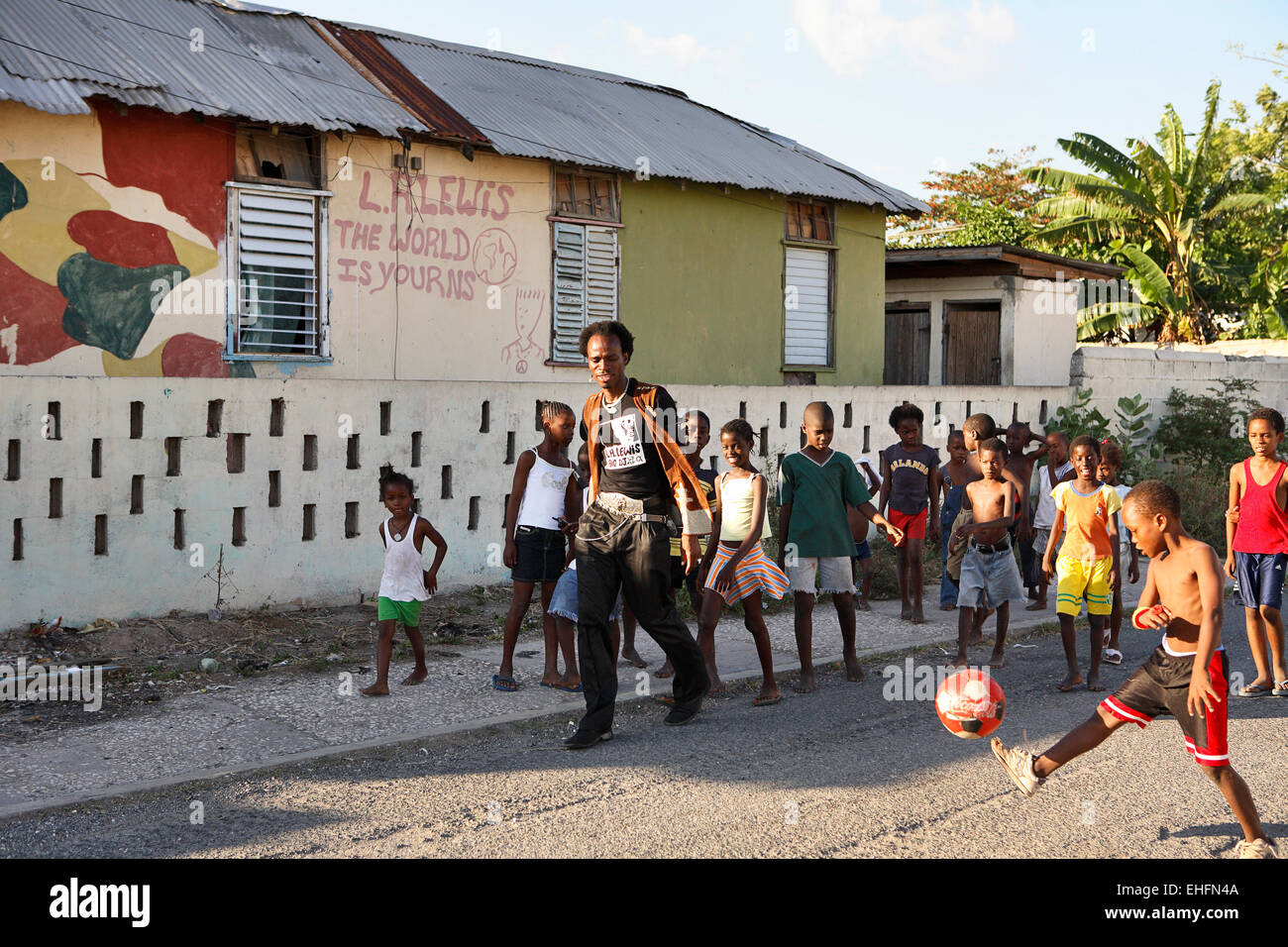 LA Lewis in Trenchtown Kingston Jamaica Stock Photo - Alamy