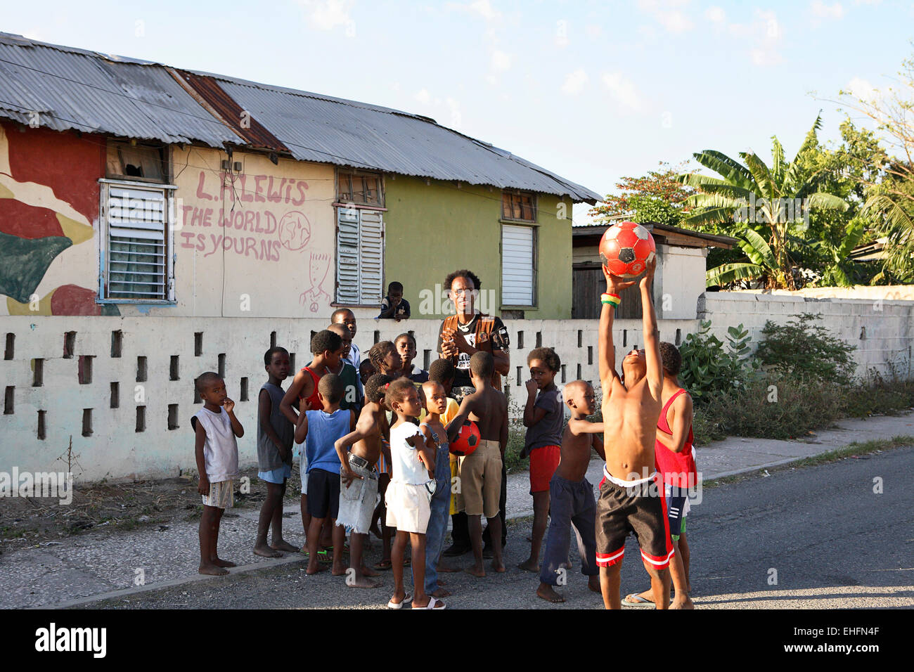 LA Lewis in Trenchtown Kingston Jamaica Stock Photo - Alamy