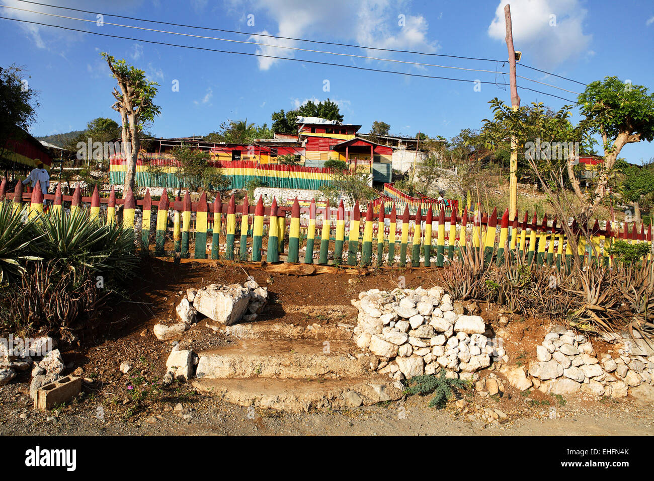 Boboshanti Rasta Camp outside Kingston Jamaica Stock Photo - Alamy