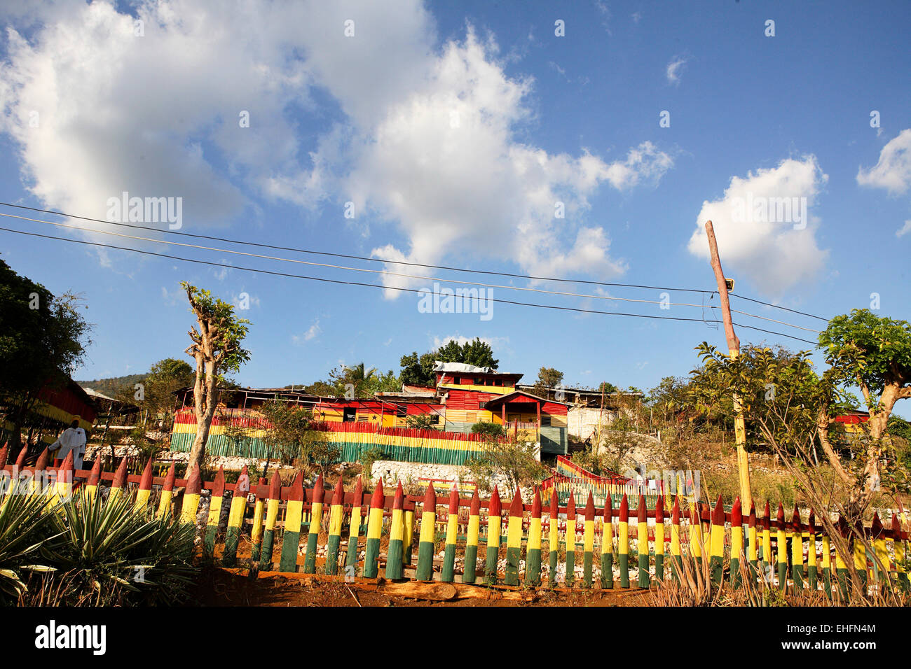 Boboshanti Rasta Camp outside Kingston Jamaica Stock Photo - Alamy
