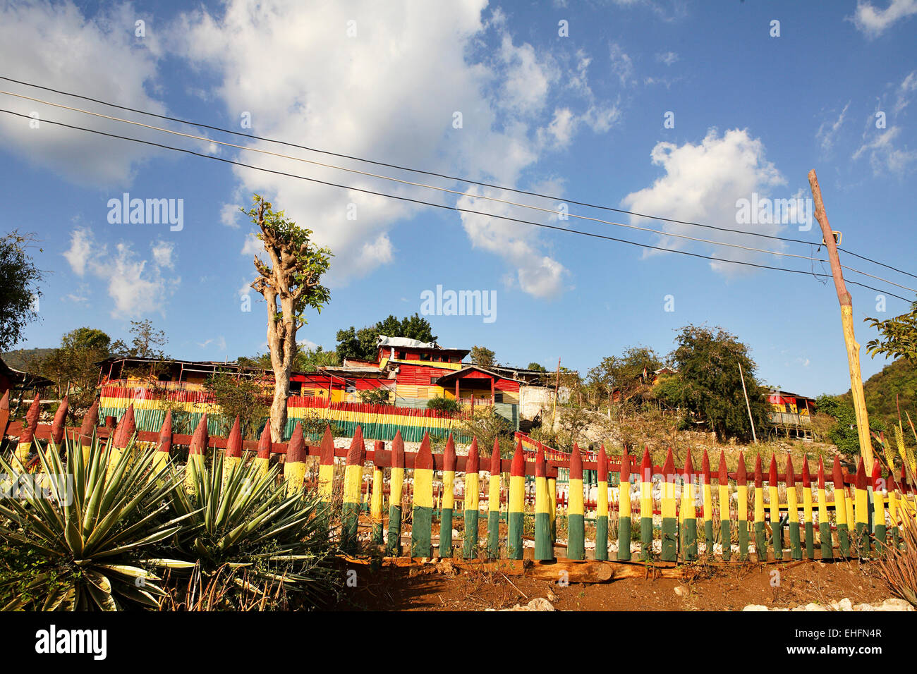 Boboshanti Rasta Camp outside Kingston Jamaica Stock Photo - Alamy
