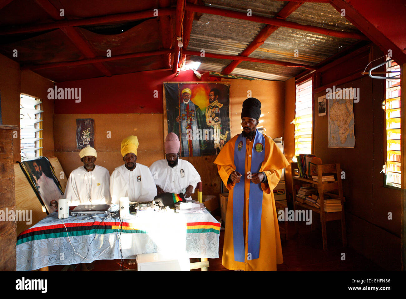 Boboshanti Rasta Camp outside Kingston Jamaica Stock Photo - Alamy