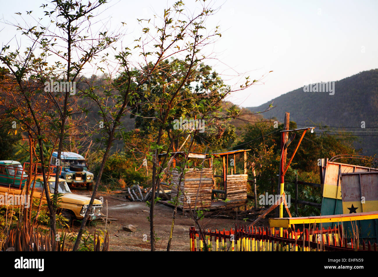 Boboshanti Rasta Camp outside Kingston Jamaica Stock Photo - Alamy