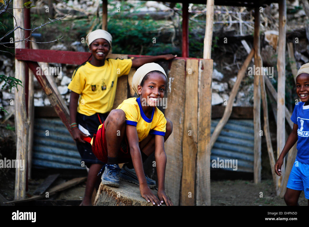 Boboshanti Rasta Camp outside Kingston Jamaica Stock Photo - Alamy