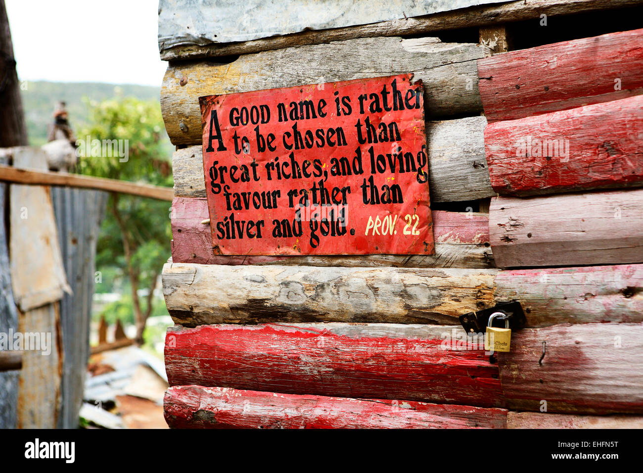 Boboshanti Rasta Camp outside Kingston Jamaica Stock Photo - Alamy