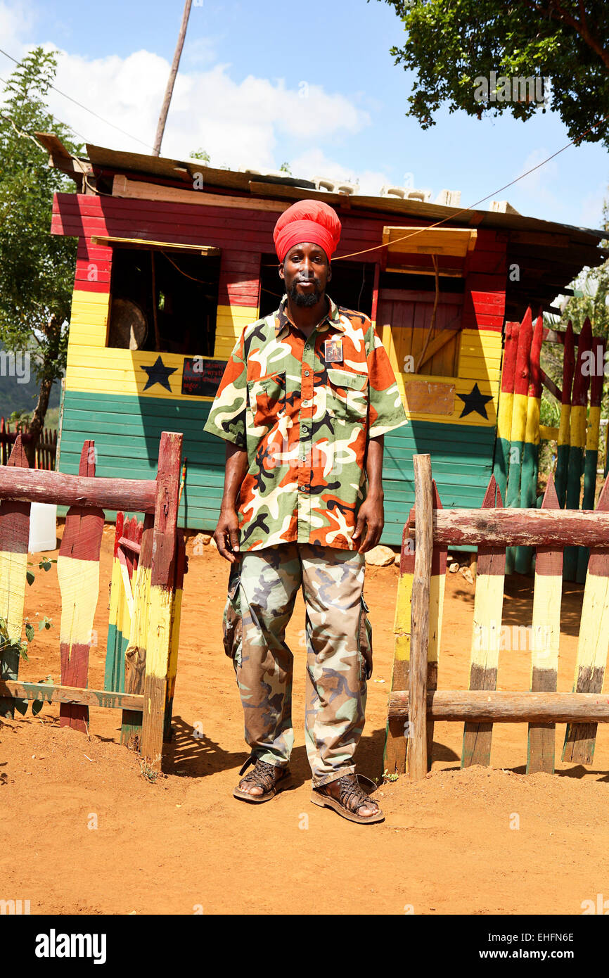 Boboshanti Rasta Camp outside Kingston Jamaica Stock Photo - Alamy