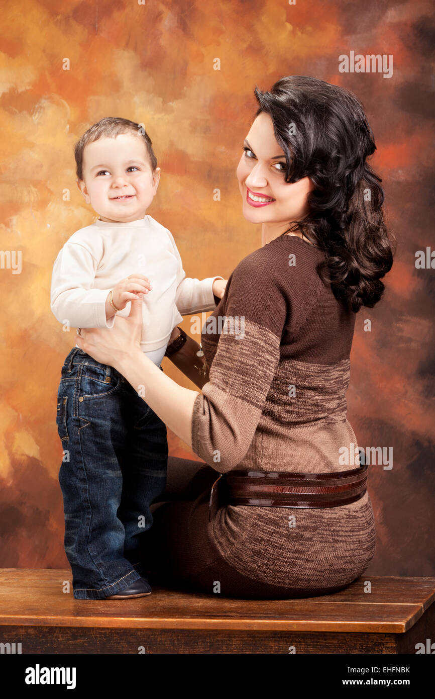 picture of happy mother with baby Stock Photo - Alamy