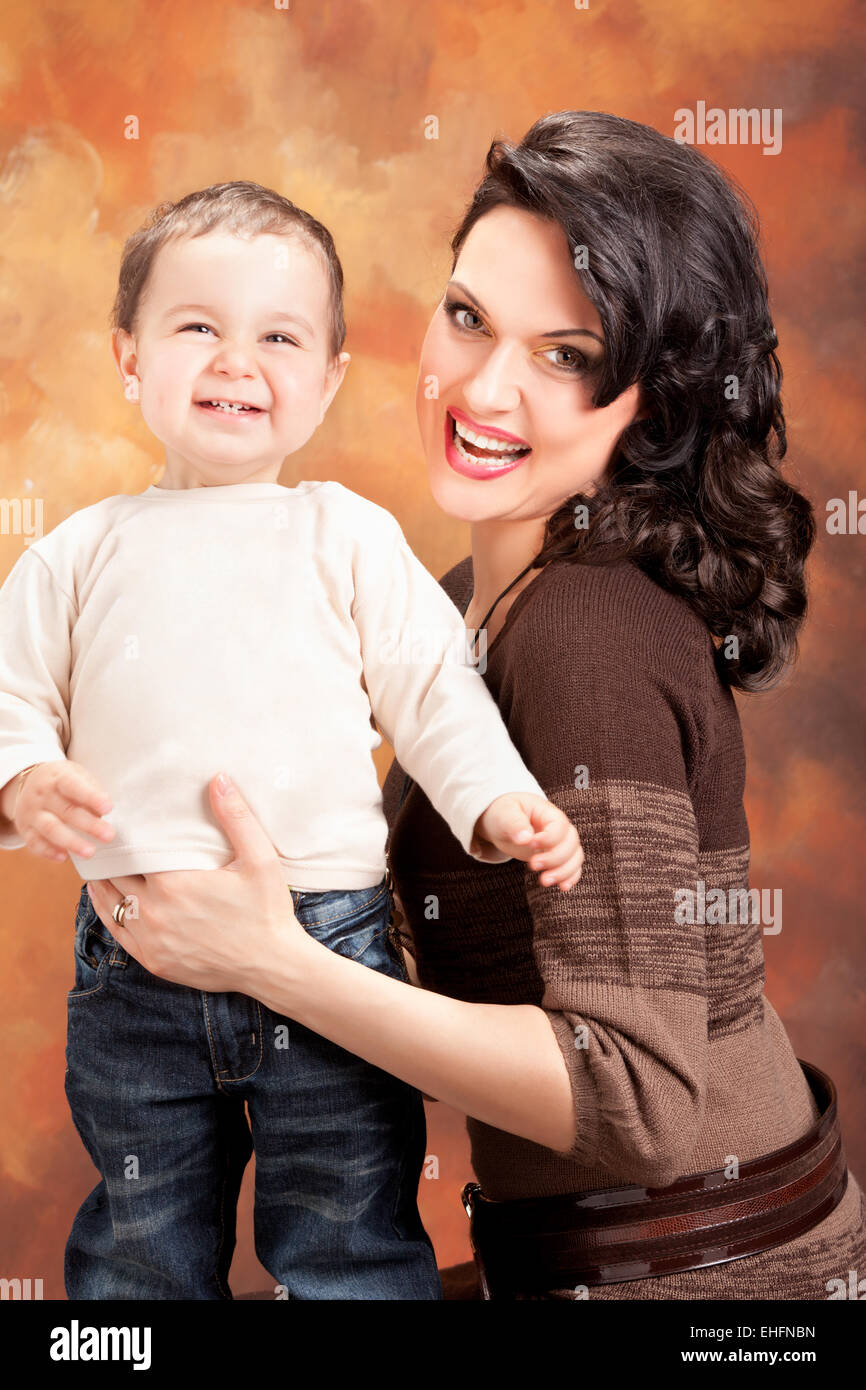 picture of happy mother with baby Stock Photo - Alamy