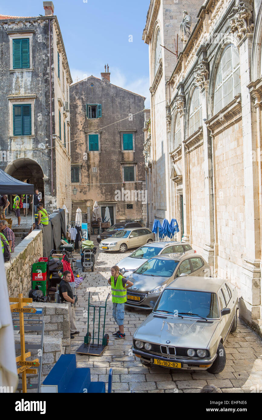 Filming of U.S. series Dig, produced by Tim Kring and Gideon Raff and ...