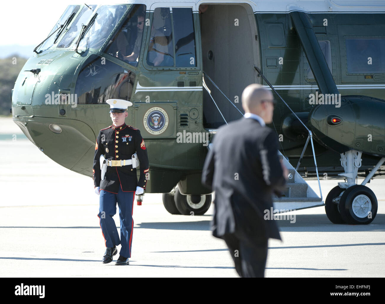 Los Angeles, California, USA. 12th Mar, 2015. The Marine Corps' HMX-1 ...